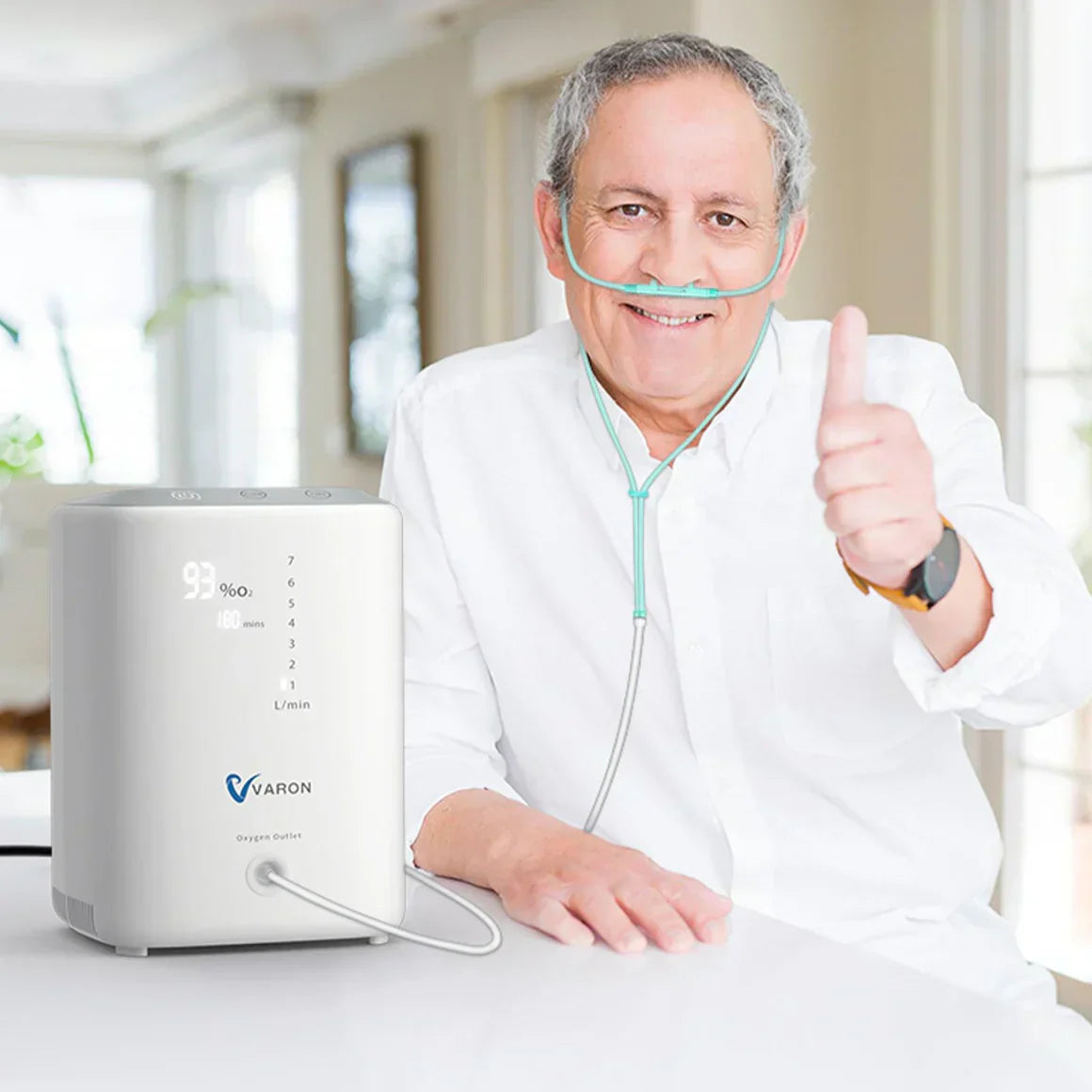 Leichtes Atmen zu Hause mit dem VARON VH-3 Home Oxygen Concentrator ...